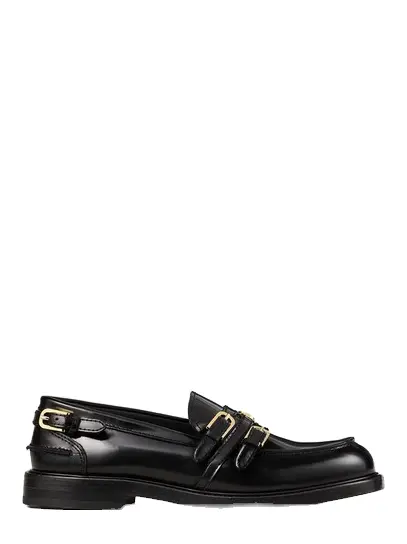 Sandro Buckle Loafers - Black
