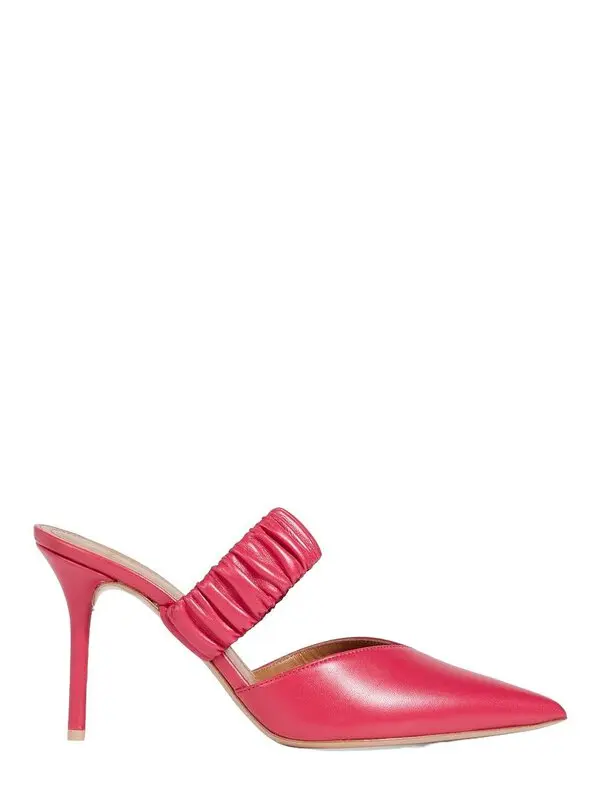 MALONE SOULIERS Matilda 85 Leather Mules - Fuchsia