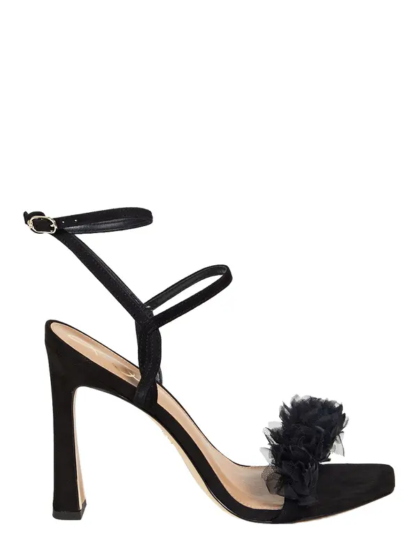 Sam Edelman Leilani Ruffled Sandals - Black