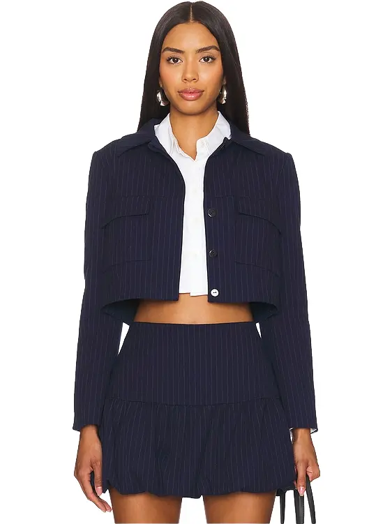 Amanda Uprichard Sanders Jacket - Navy