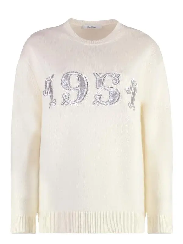 Max Mara Plata Wool And Cashmere Sweater - White