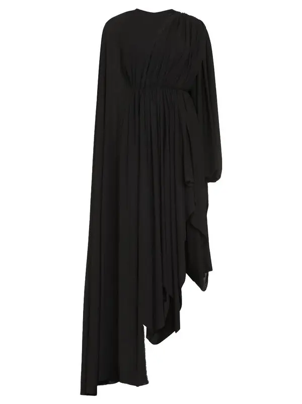 Balenciaga All In Crepe Dress - Black