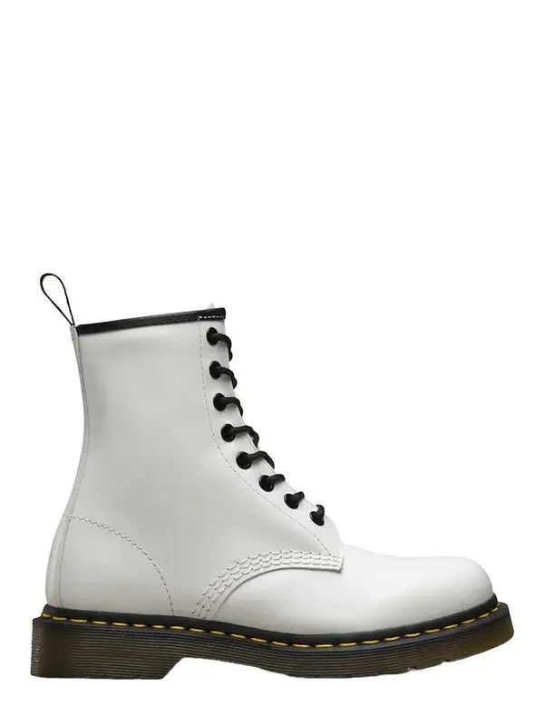Dr. Martens 1460 Smooth Leather Lace Up Boot - White