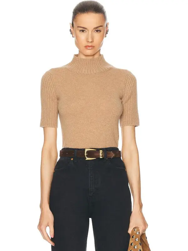 Khaite Cecil Cashmere Sweater - Camel