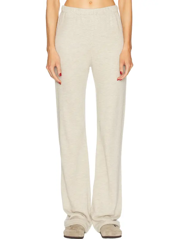 Eterne Straight Leg Sweatpant - Heather Oatmeal