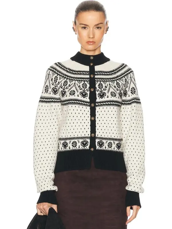Khaite Marc Cashmere Cardigan - Neutral Multi