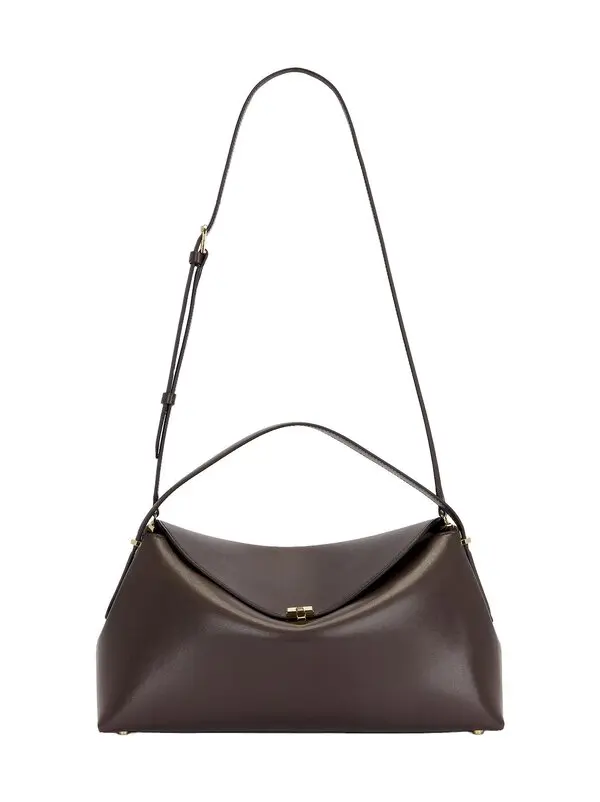 TOTEME T-lock Top Handle Bag - Bark