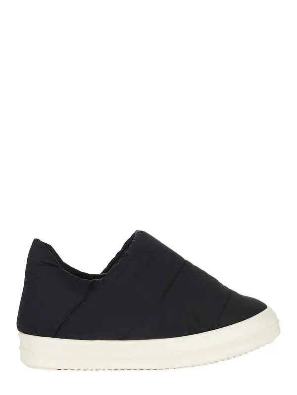 Rick Owens Porterville Puffer Slip-ons - Black/milk