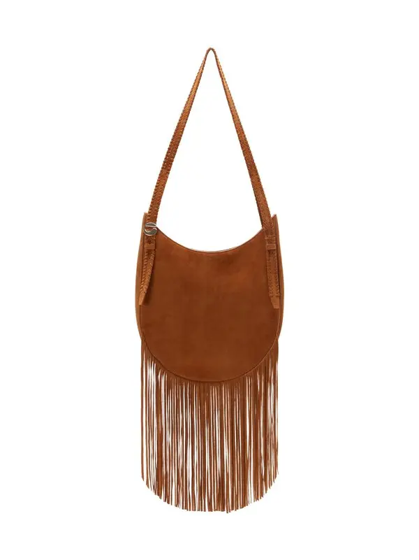 coperni - Suede Hobo Bag With Fringe