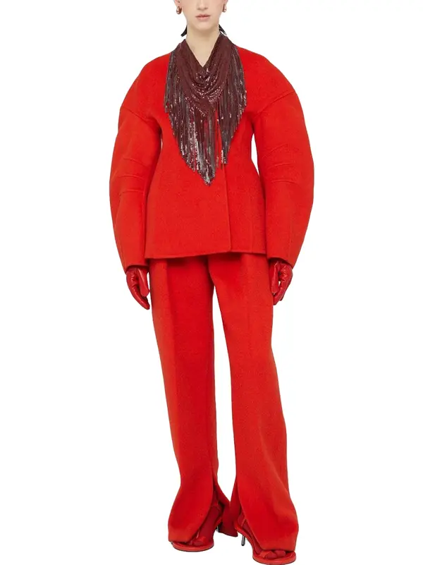 JIL SANDER Wool-blend Jacket - Red