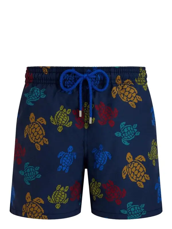 Vilebrequin Ronde Des Tortues Swim Shorts - Blue