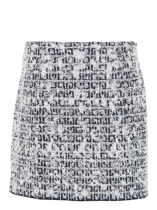Givenchy 4g Tweed Mini Skirt - Blue