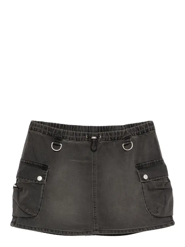 Coperni Denim Cargo Mini Skirt - Grey