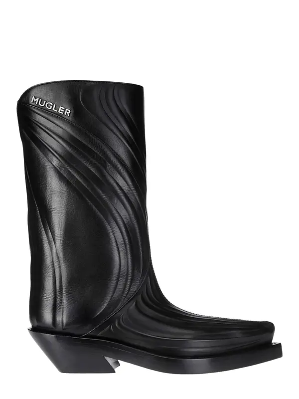 MUGLER Santiag Boots - Black