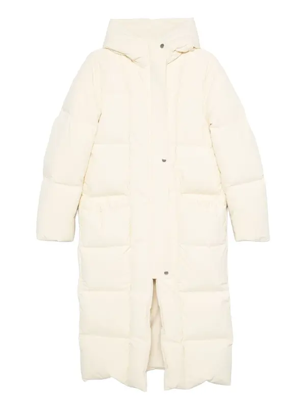 JIL SANDER Quilted Down Coat - Neutrals