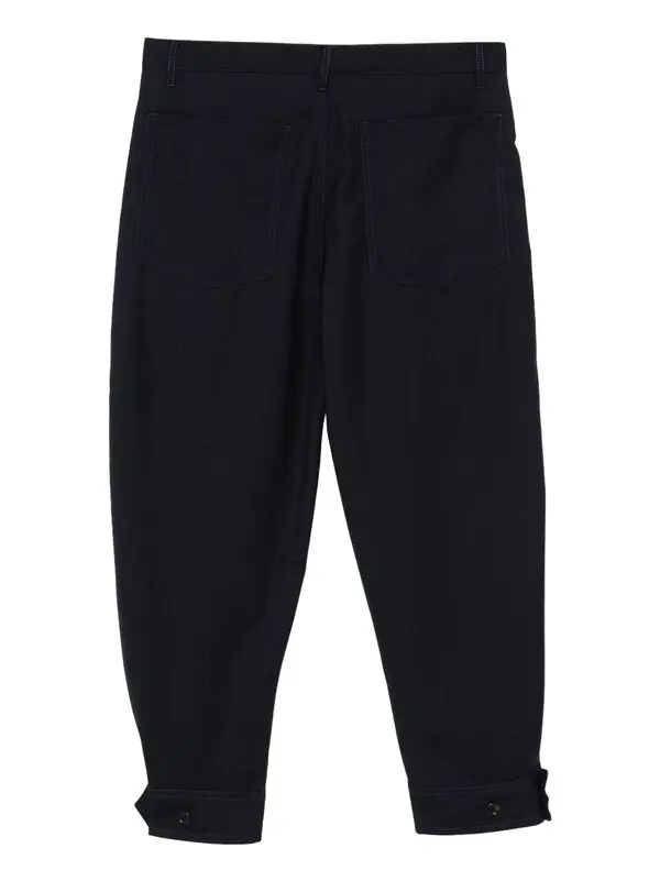 Comme Des Garçons Cropped Trousers - Blue