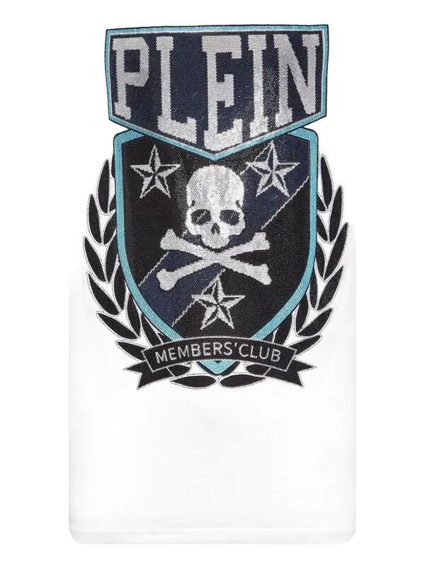 Philipp Plein Patch Skull&bones T-shirt - White
