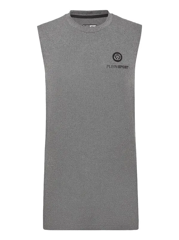 PLEIN SPORT Logo-plaque Tank Top - Grey