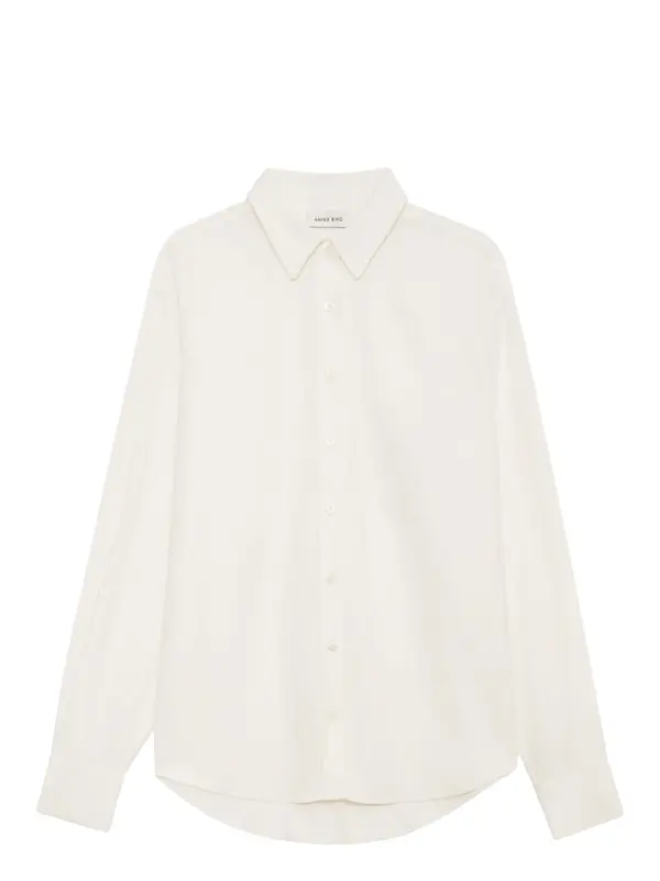ANINE BING Braxton Shirt - Neutrals