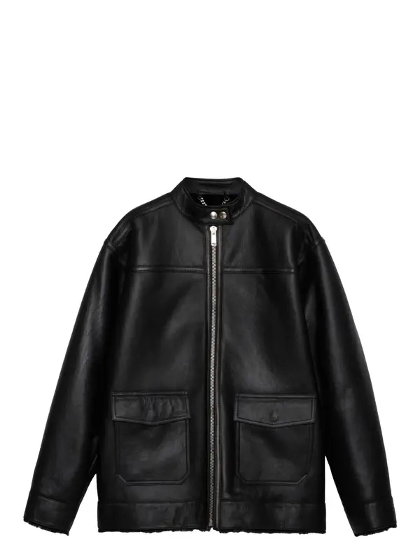 ANINE BING Henry Shearling Jacket - Black