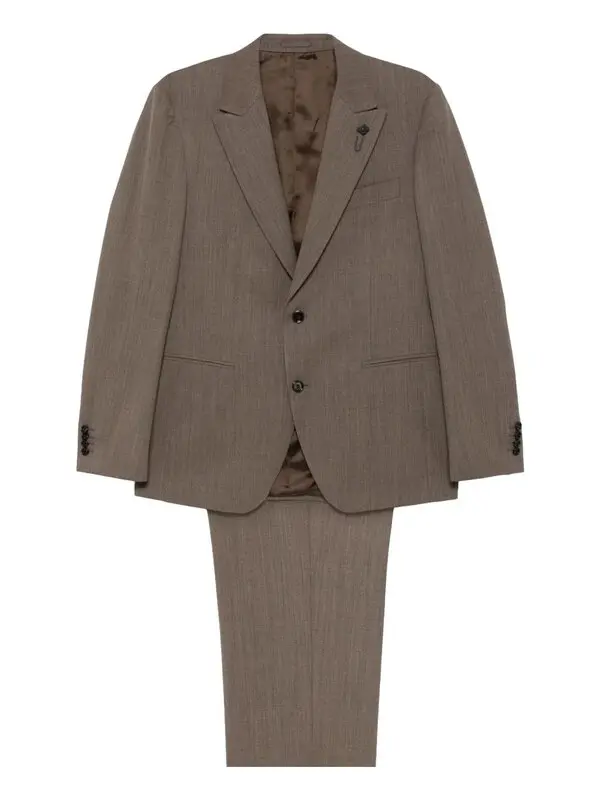 LARDINI Single-breasted Suit - Brown
