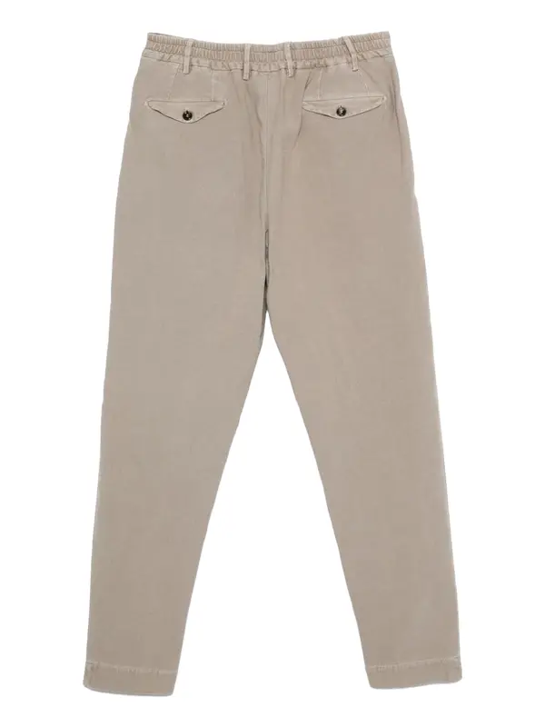 DELL'OGLIO Pleat-detail Trousers - Neutrals