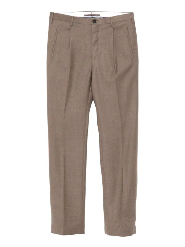 Incotex Virgin Wool Trousers - Brown