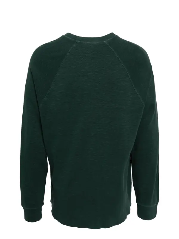 JAMES PERSE Raglan-sleeve Mesh T-shirt - Green