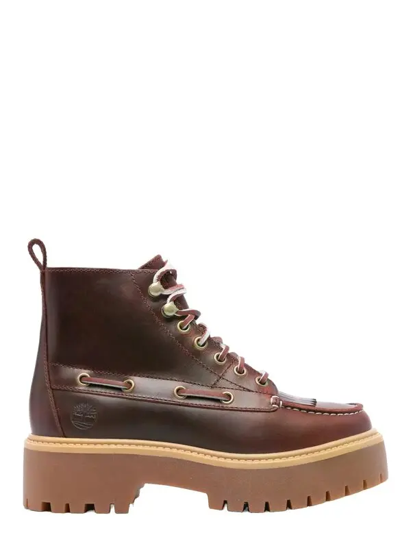 Timberland Fringed Platform Boots - Brown