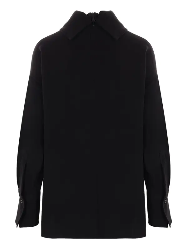 Alberto Biani Crepe Blouse - Black