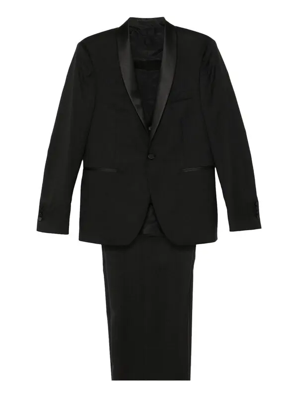 Tagliatore Virigin Wool Dinner Suit - Black