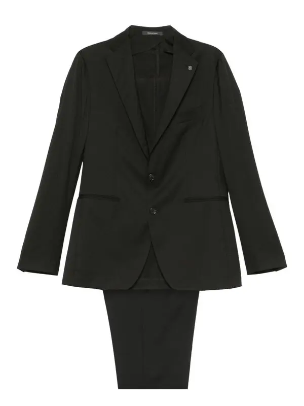 Tagliatore Virgin Wool Suit - Black
