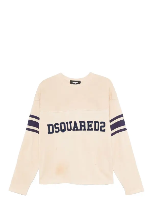 Dsquared2 Logo-embroidered Sweater - Neutrals