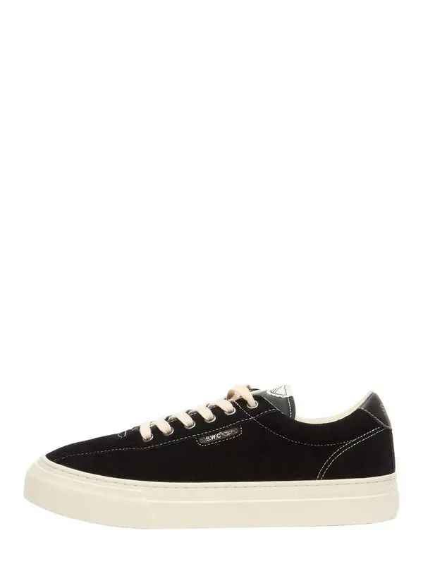 S.W.C STEPNEY WORKERS CLUB Dellow 02 Suede Sneakers - Black/white