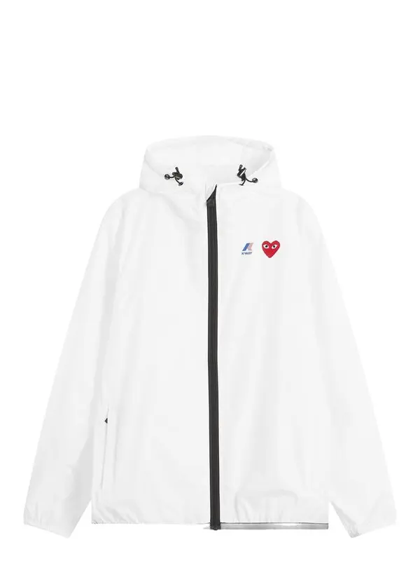 Play Comme Des Garcon X K-way Packable Jacket - White