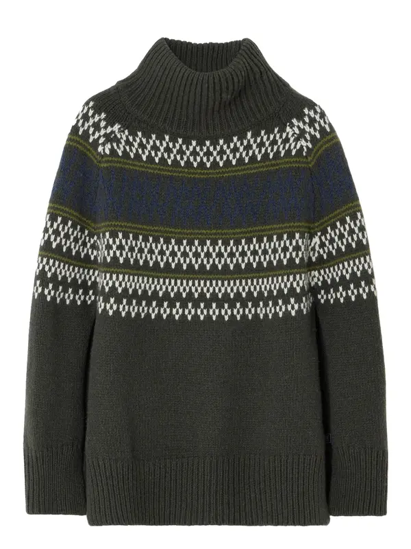 WE NORWEGIANS Setesdal Merino Wool And Cashmere-blend Turtleneck Sweater - Green