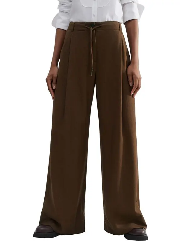 ME+EM Relaxed Drawcord Pant - Camel