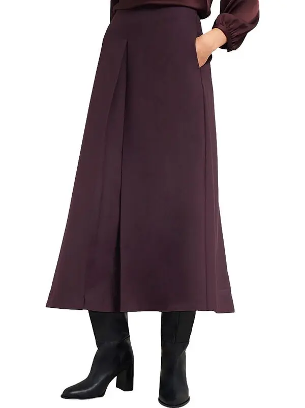 HOBBS LONDON Chersham A-line Skirt - Malbec Purple