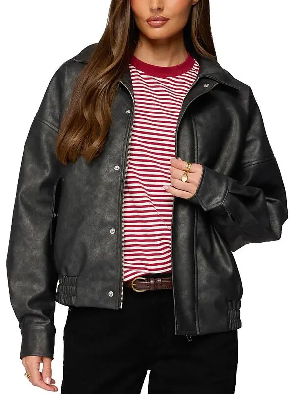 EDIKTED Mori Oversized Jacket - Gray