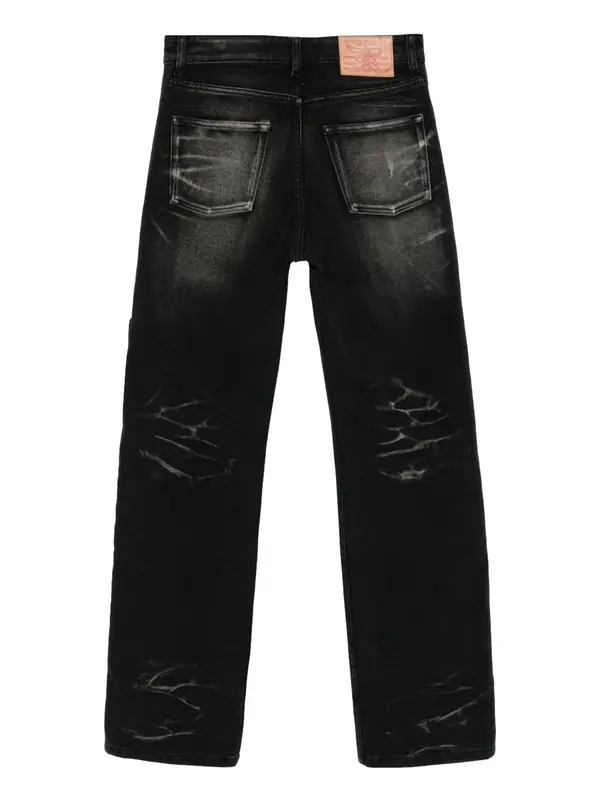 Y/project Touch-strap Paneled Jeans - Black