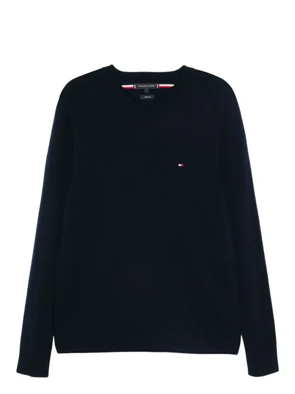 Tommy Hilfiger Wool Crew-neck Sweater - Blue