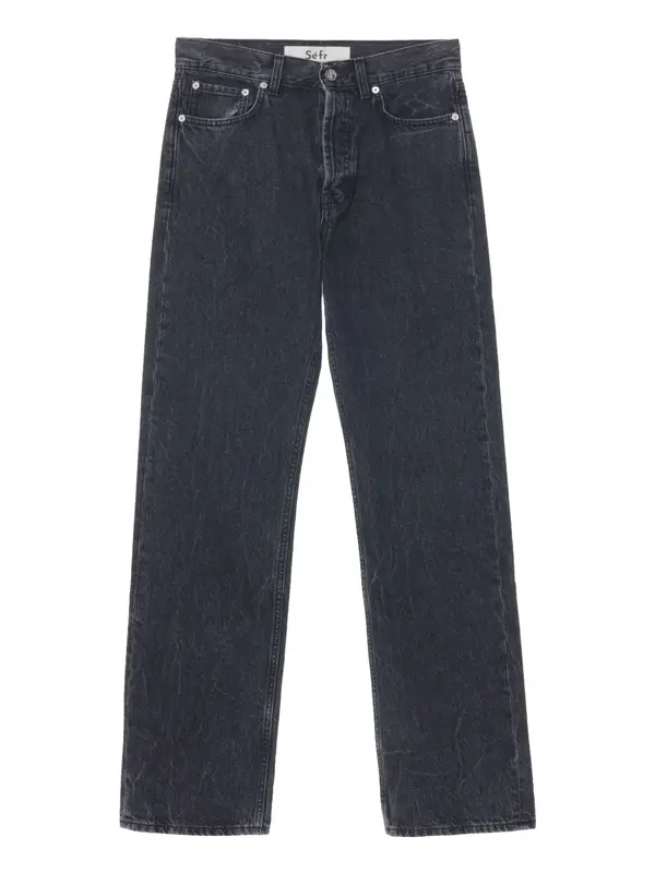 Séfr Classic-cut Denim Jeans - Grey