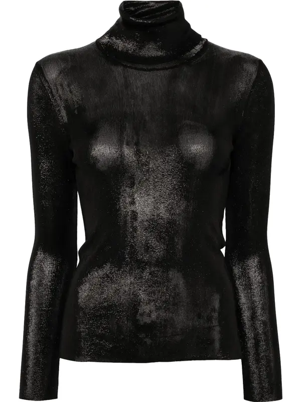 TOM FORD Roll-neck Jumper - Metallic