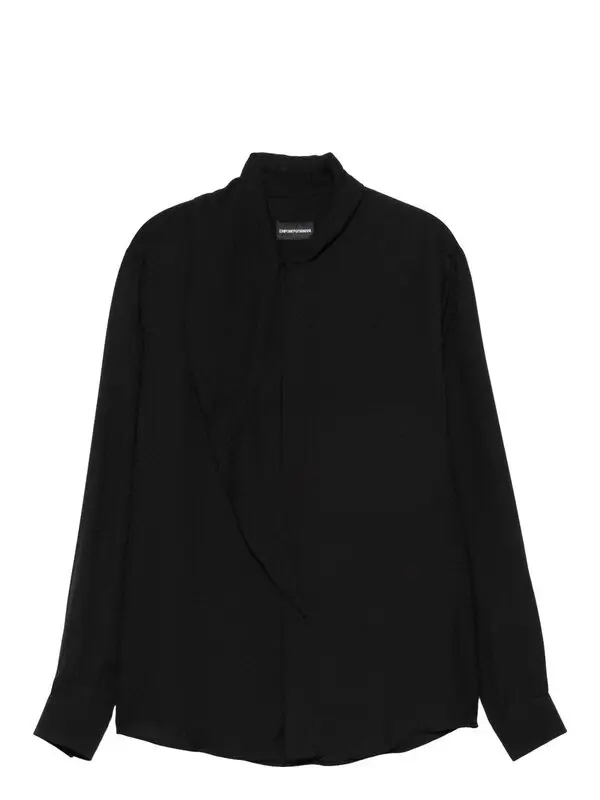 Emporio Armani Jacquard Shirt - Black