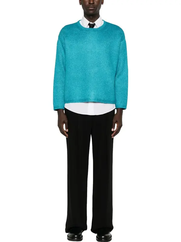 Valentino Garavani High-shine Finish Sweater - Blue