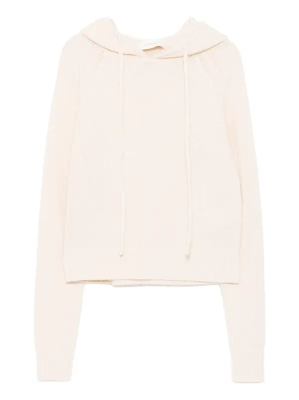 Zimmermann Knitted Hooded Jumper - Neutrals