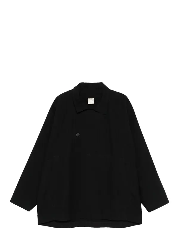 JAN JAN VAN ESSCHE Twill Shirt Jacket - Black