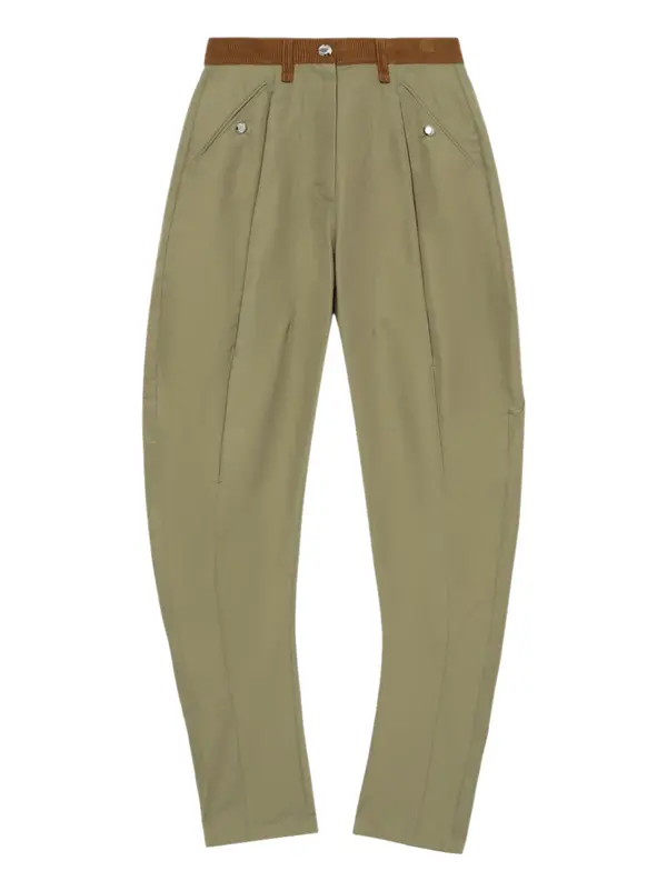 KIKO KOSTADINOV Pleat-detailing Tapered Trousers - Green