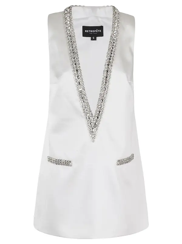 Retrofete Nancie Mini Dress - White