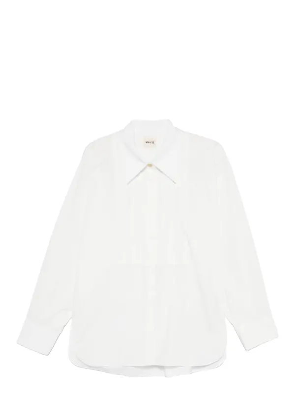 Khaite Pintuck-detailed Shirt - White